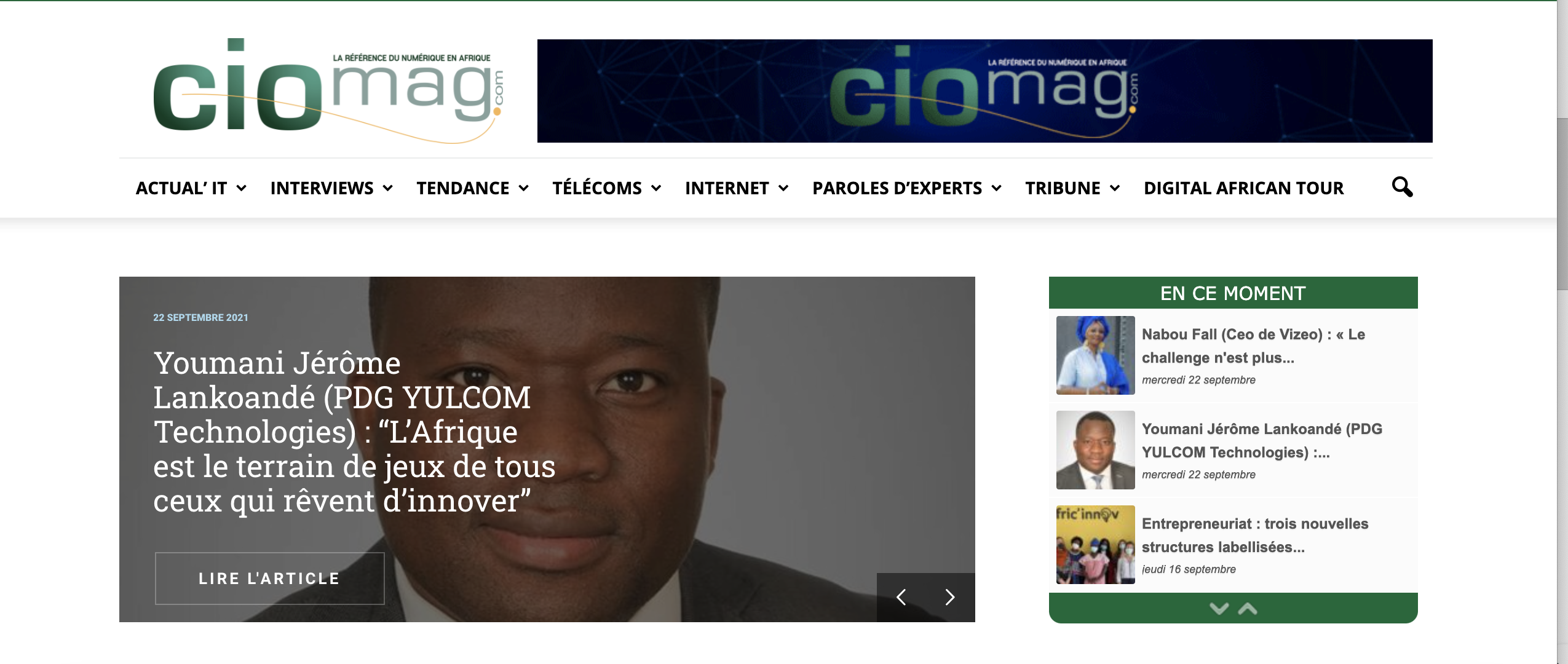 CIO MAG - Interview: "Africa is the playground of all those who dream ...